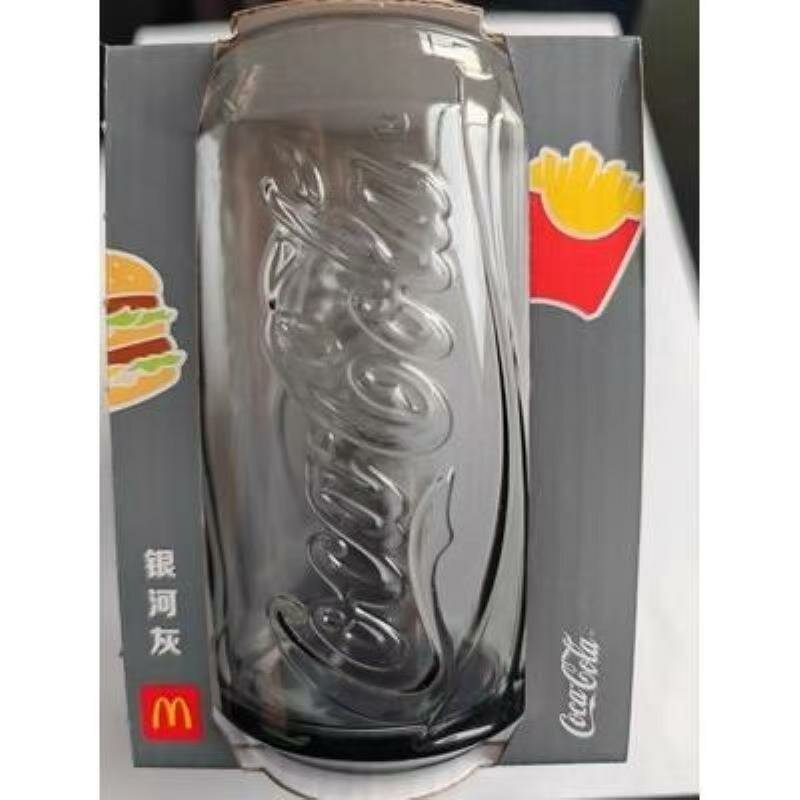 Стеклянный стакан McDonald's, объём 350 мл(Высокое качество)Галактический серый