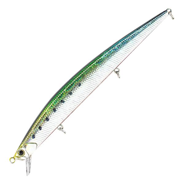 Воблер DUO Tide Minnow Slim Flyer 140 #DDA0015 YGB Sardine, тонущий, 21 г.