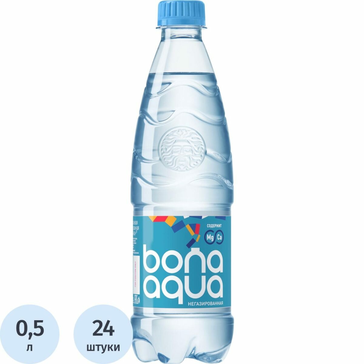 Вода питьевая Bona Aqua негаз. ПЭТ 0,5л (2052804), 24шт.
