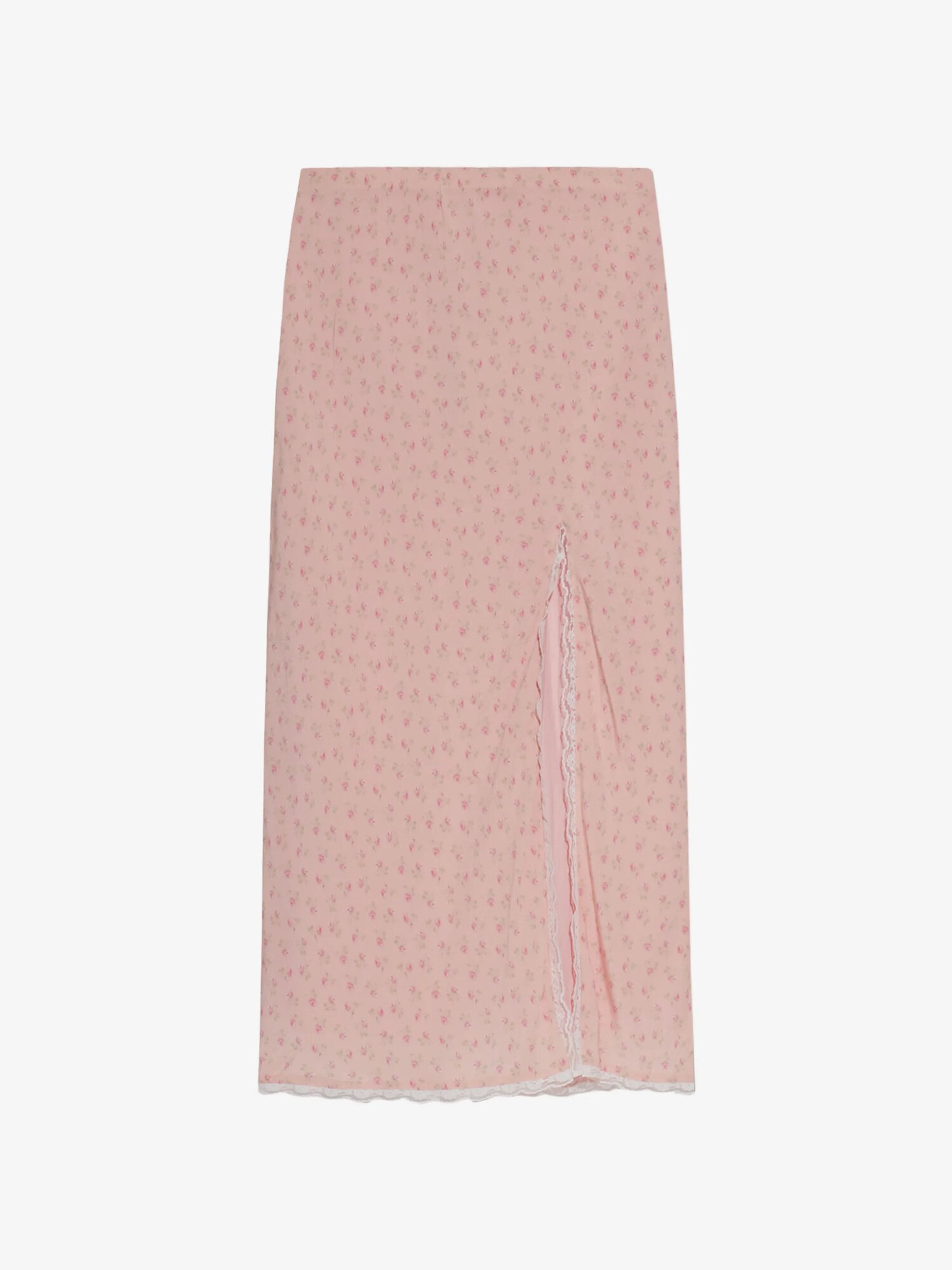 Юбка Silvia floral-print lace-trim maxi skirt
