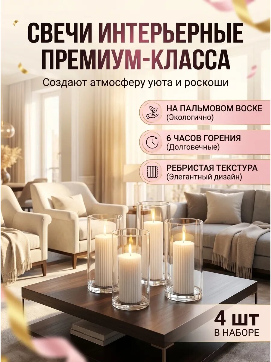 Свечи столбик набор — фото 1