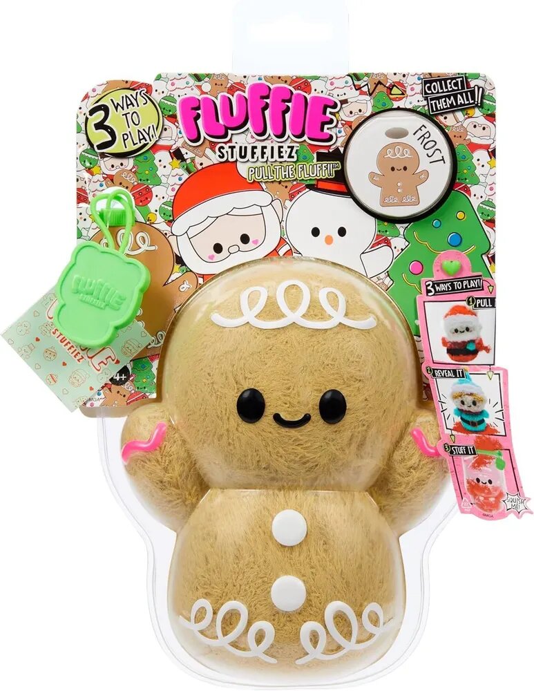 Fluffie Stuffiez Праздничный пряник, Маленькая коллекционная плюшевая игрушка