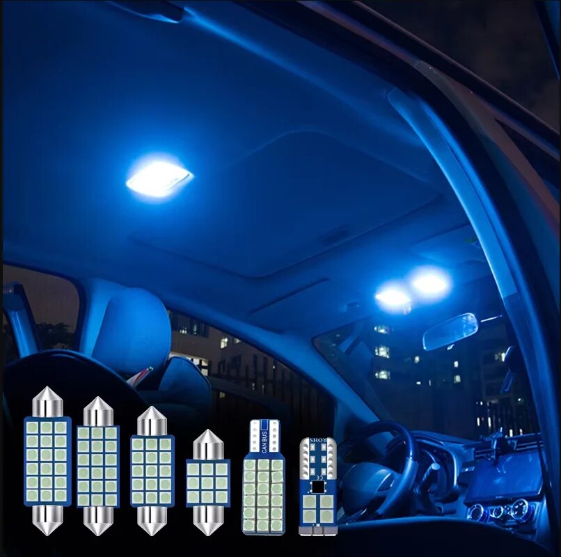 Комплект 11 LED ламп Ice Blue для BMW X5 E53 (2000-2006)