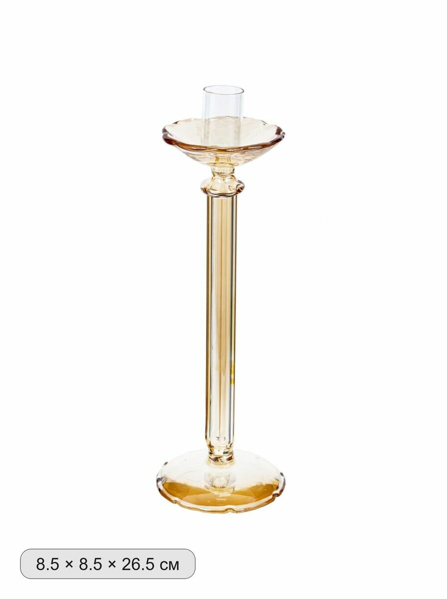 Подсвечник, L8,5 W8,5 H26,5 см