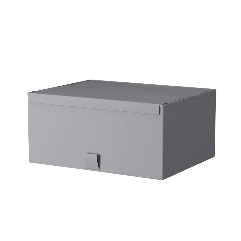 Короб для хранения Spaceo 16.5x36x28 см полиэстер цвет гранит