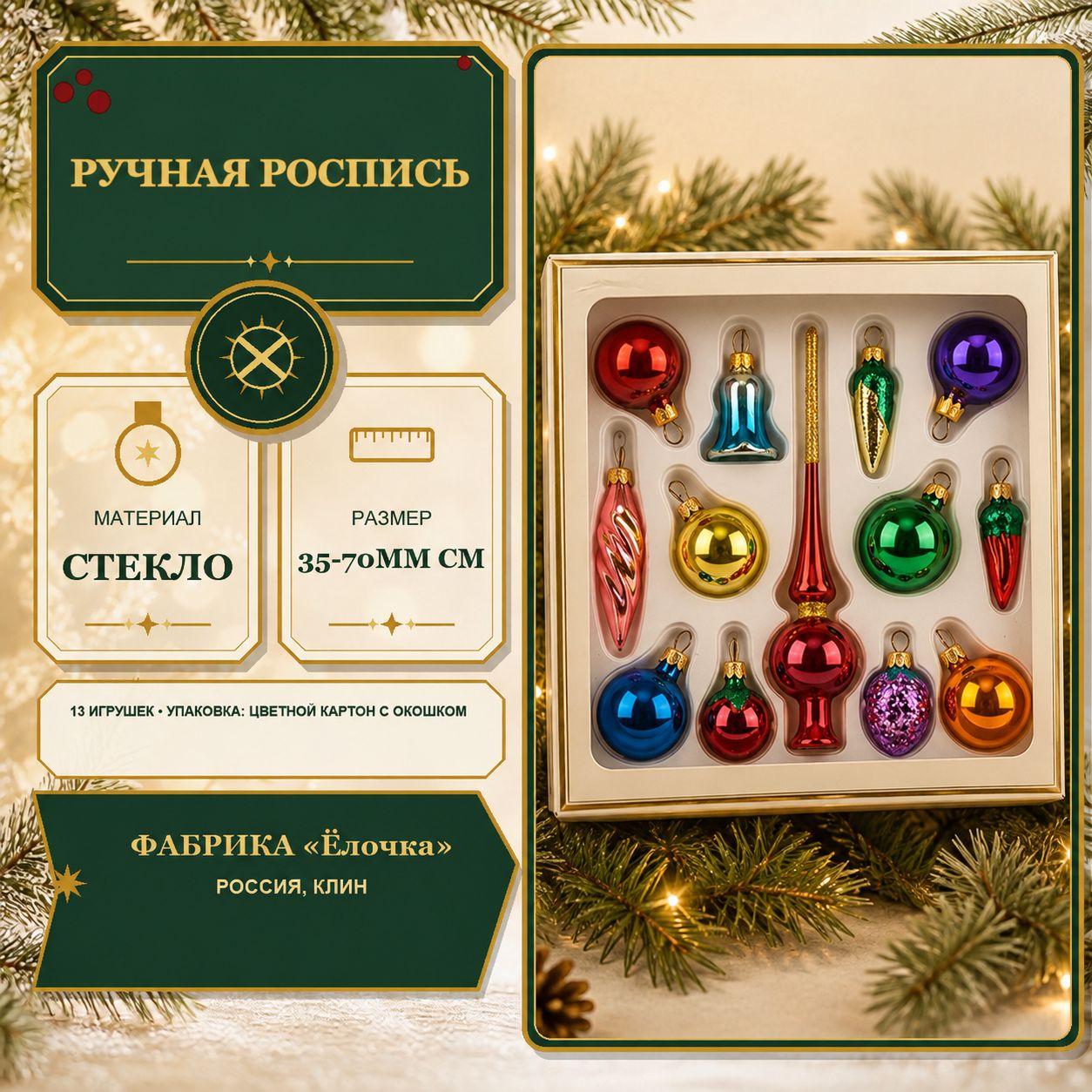 Елочная игрушка Набор "Малышок"