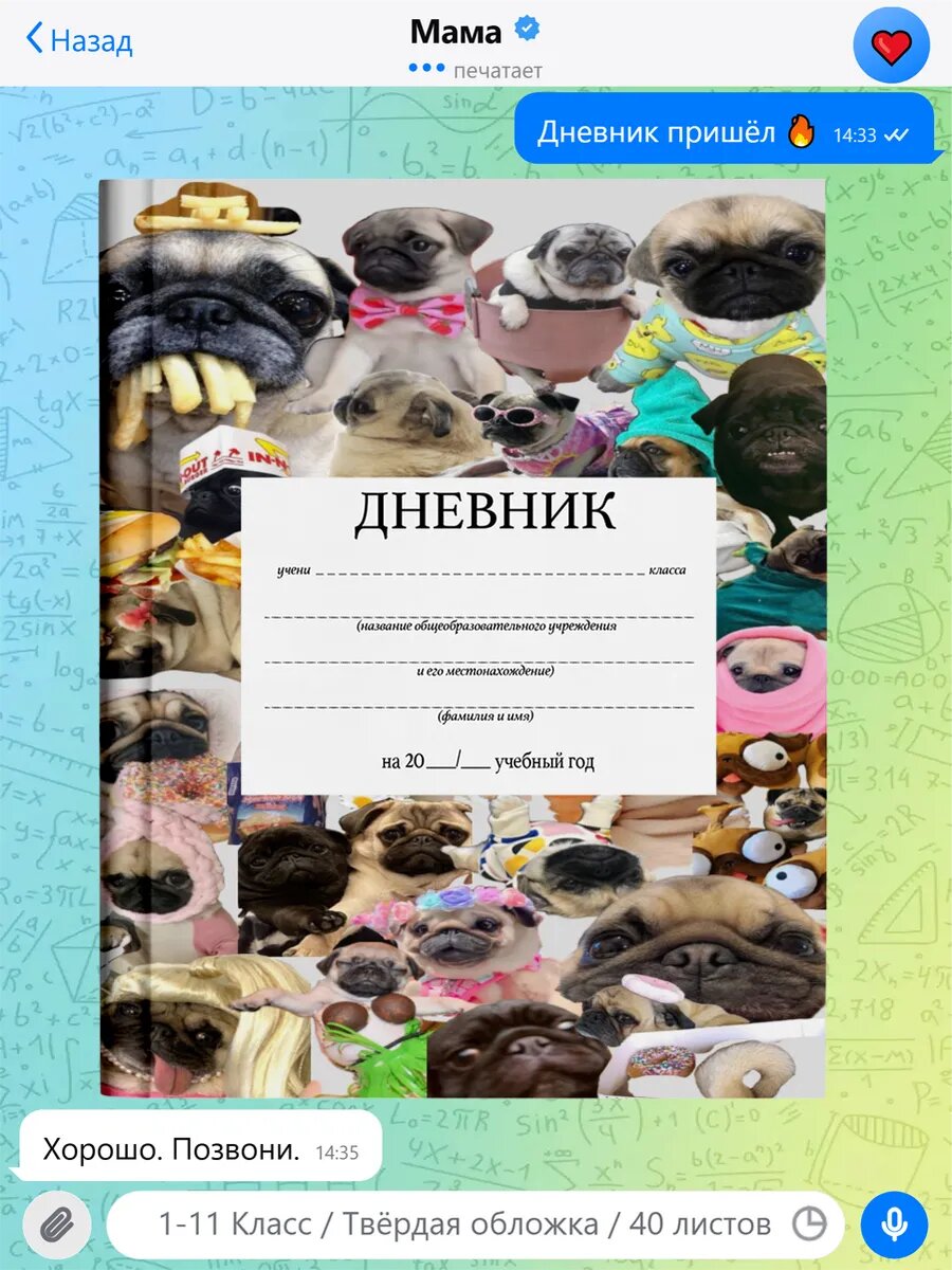 Школьный дневник с принтом Винкс