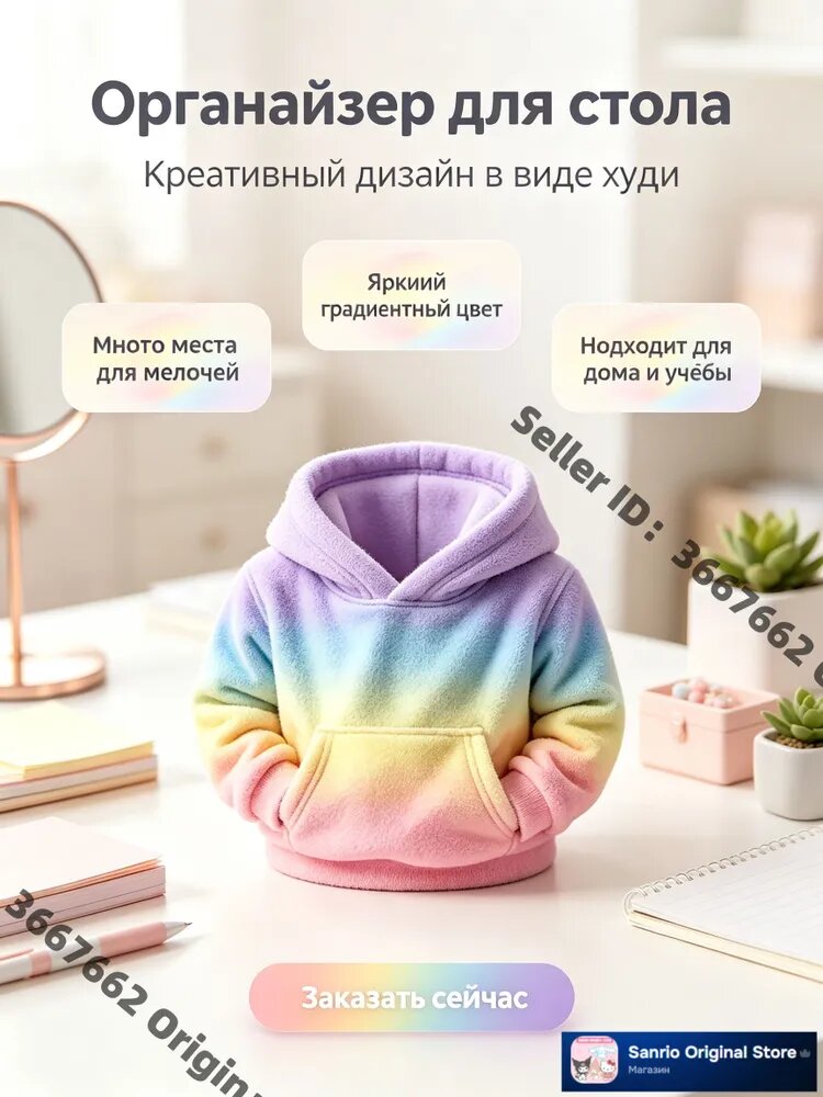 Декоративная карандашница 3D-печати из PLA для стола для подарка