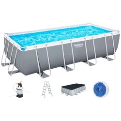 Каркасный бассейн Bestway Power Steel 56671, 488х244х122 см (комплект)