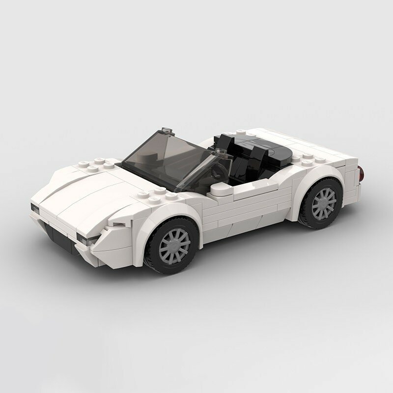 MOC-набор пазлов для спортивного автомобиля Mazda Miata, совместимый с Lego, игрушечная модель, креативная сборка автомобиля, подарок для детей