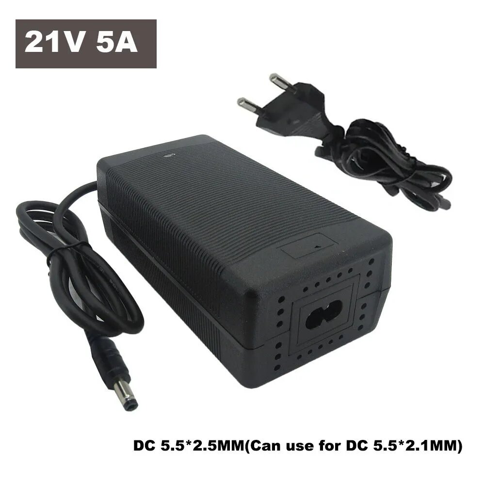 Зарядное устройство 21V 5A EU, DC 5.5*2.5mm