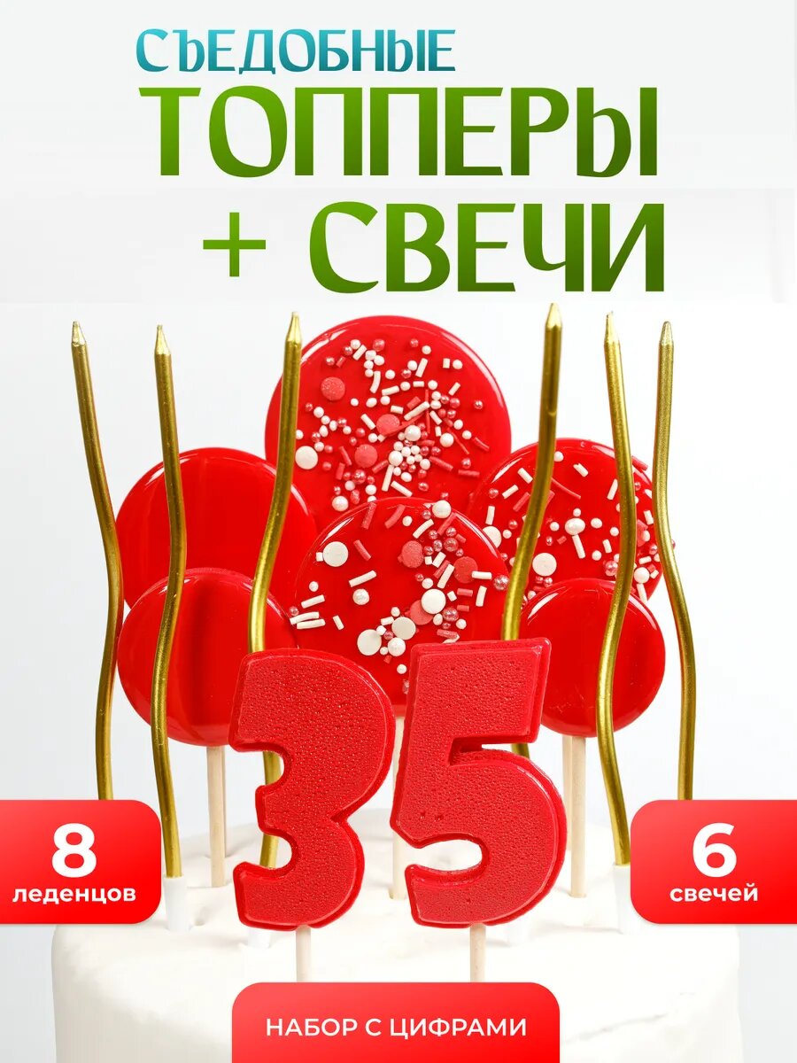 Топпер на торт 35 лет