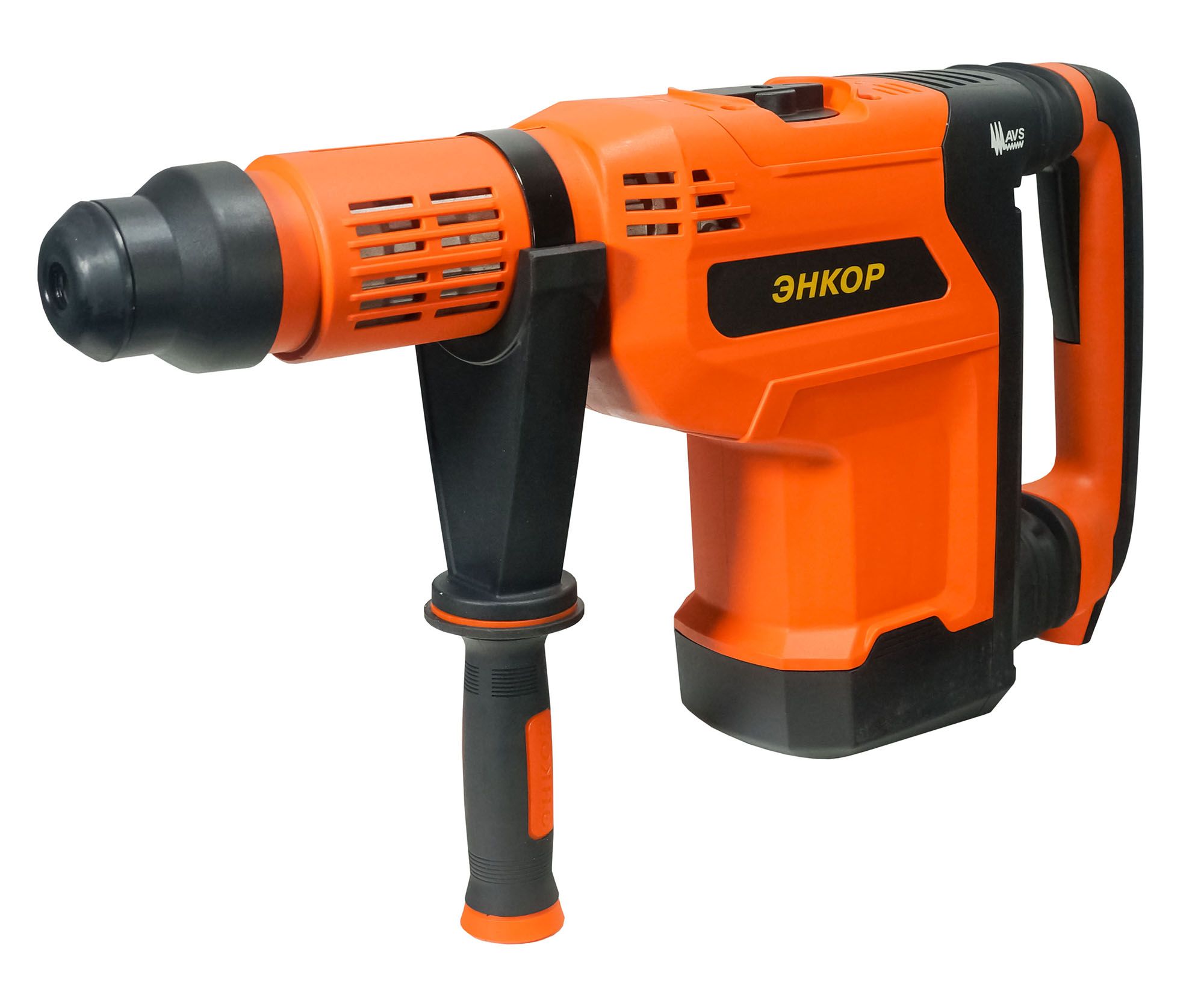 Перфоратор электрический Энкор SDSmax (1500Вт, 15 Дж, 50 мм, 2 режима, кейс, вертикальный двигатель) ПЭ-1500/50Э для бетона, отбойных работ