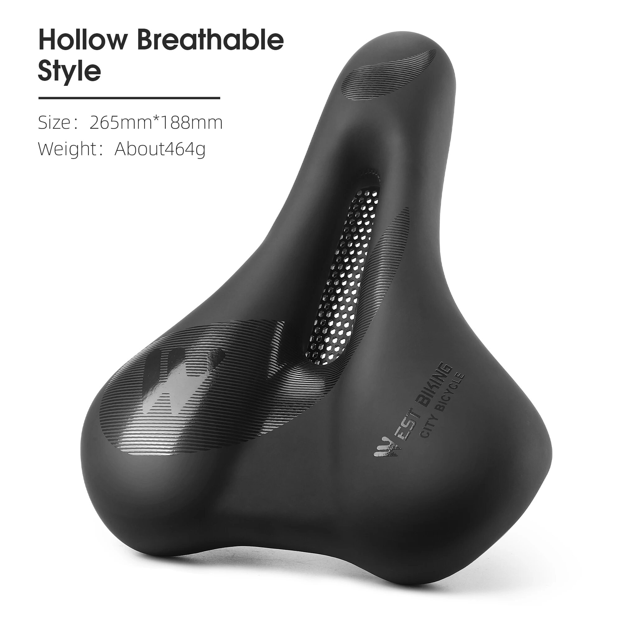 Велосипедное седло West Biking полое дышащее Hollow