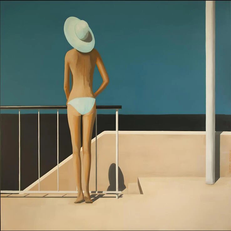 Картина David Hockney "Пейзаж" на холсте
