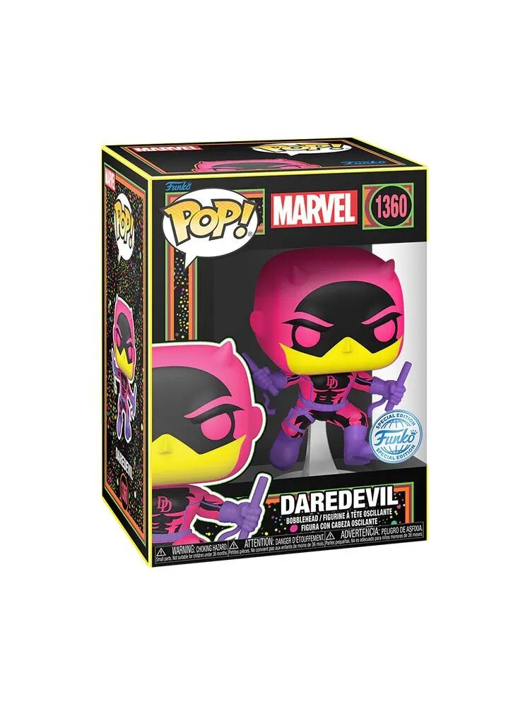 Фигурка Funko Pop Daredevil (Classic) (Black Light) (1360) 77545