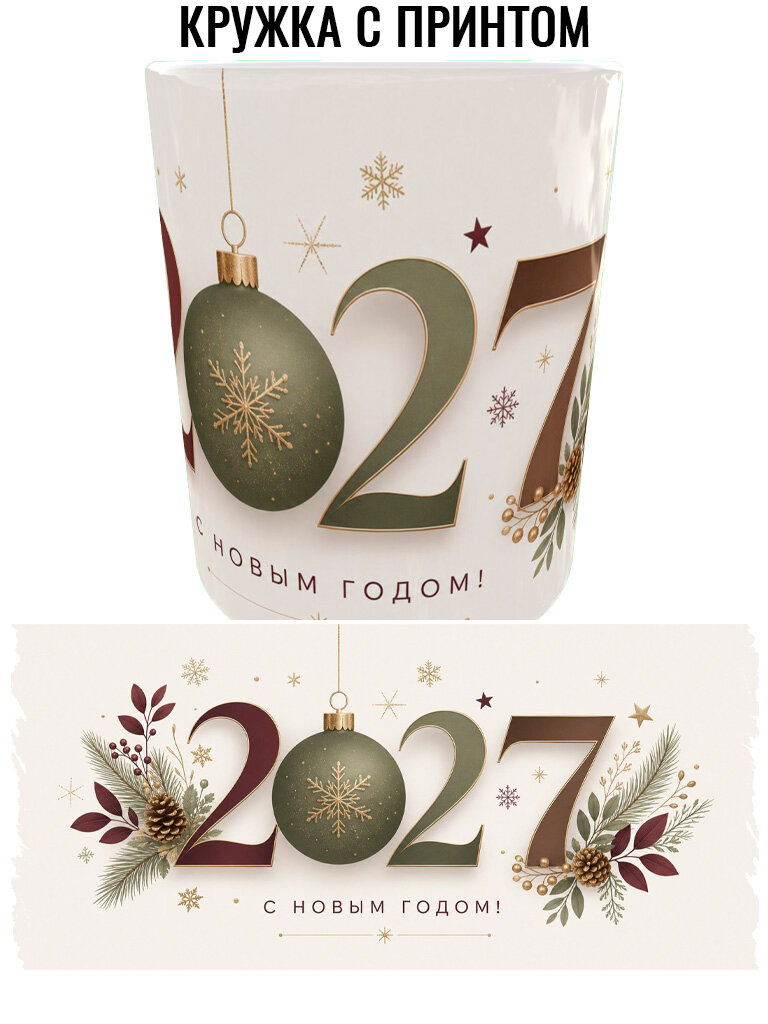 Кружка новогодняя - 2027