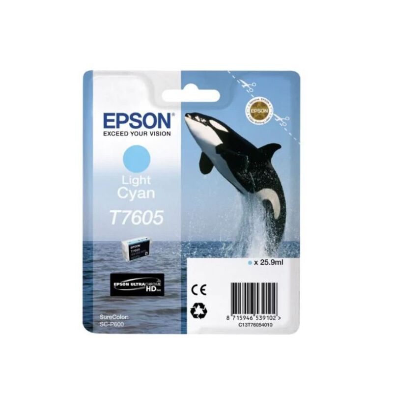 Картридж T7605 для Epson SC-P600 светло-голубой