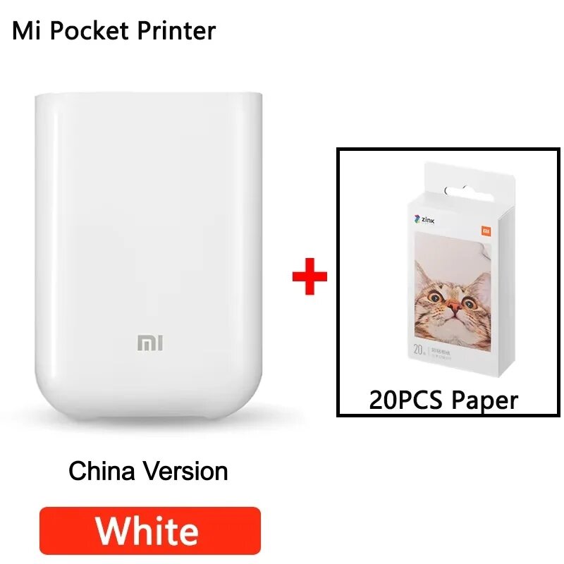 Xiaomi Pocket Photo Printer Pro + бумага 50 шт