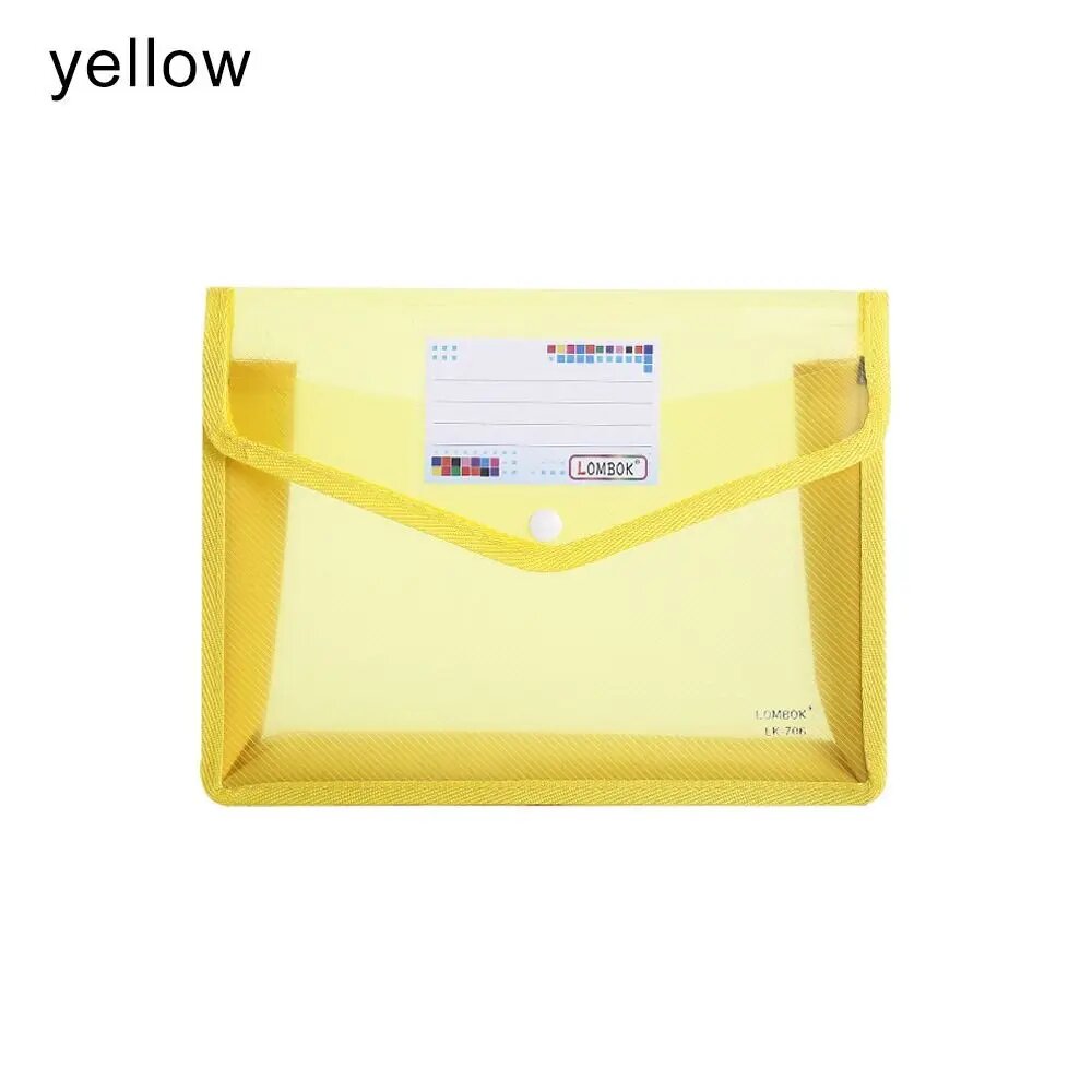 Папка для документов PVC синяя Желтый, A4-yellow
