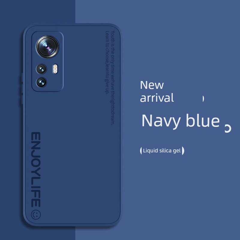 Xiaomi 12S Ultra Силиконовый противоударный чехол с полным покрытием, цвет Нави-синий