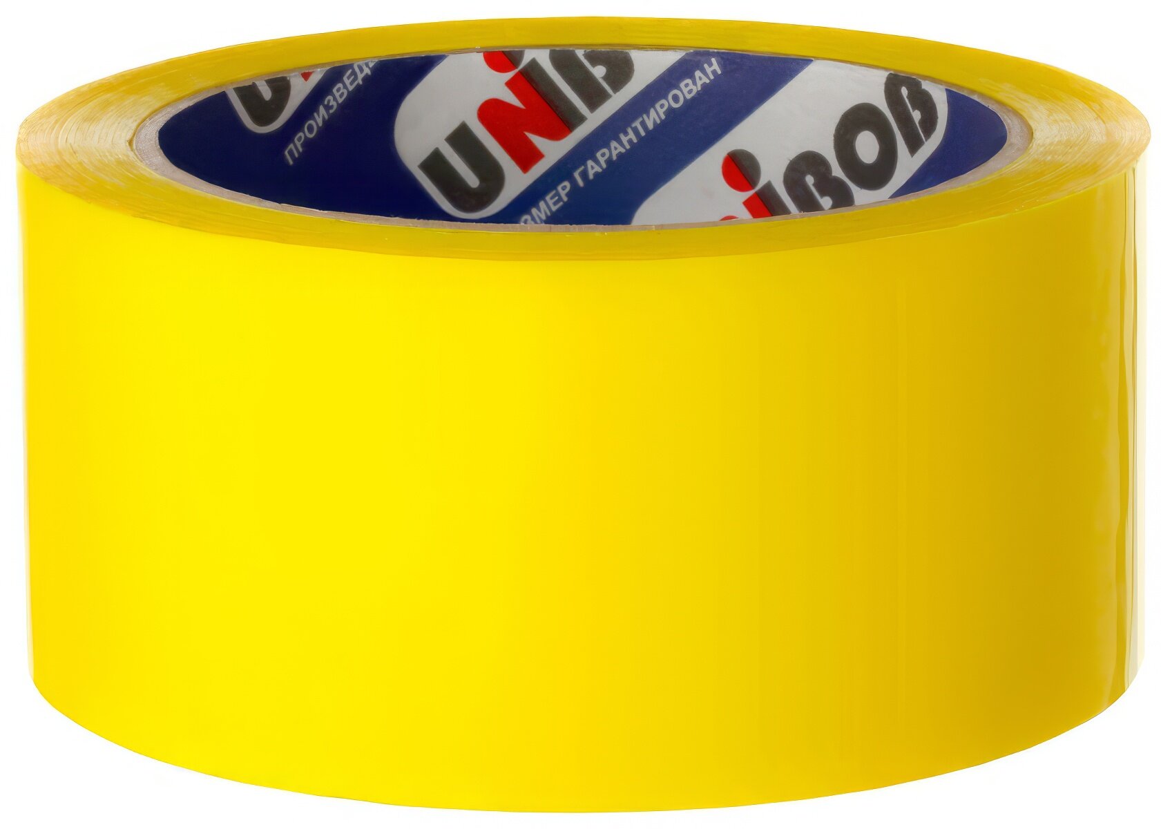 Лента клейкая упаковочная Unibob 48Мм x 66М цвет жёлтый