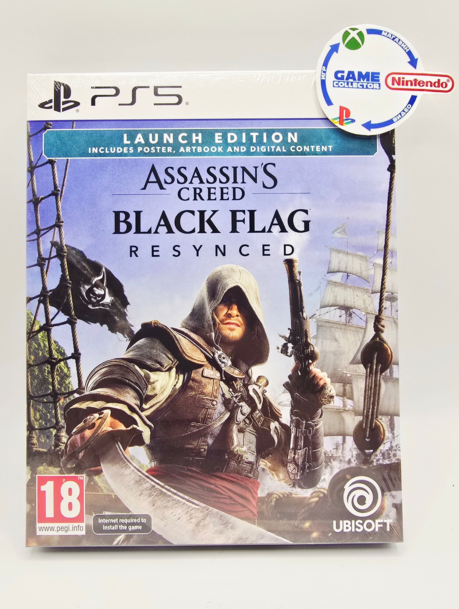 Игра Assassin's Creed Black Flag Resynced Black Flag Launce Edition Для Sony PlayStation 5 на диске с русскими субтитрами.