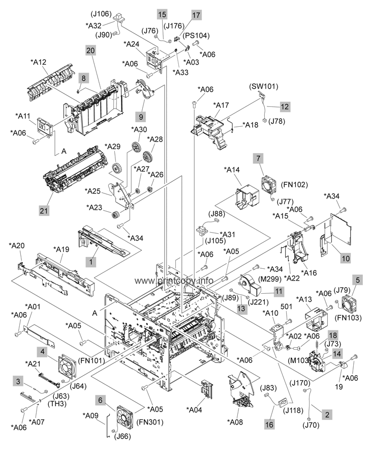 Плата DC контроллера RM1-4582 | RM1-5048 | RM1-5049 RM1-5047 для HP LaserJet HP LJ P4014/ P4015/ P4515
