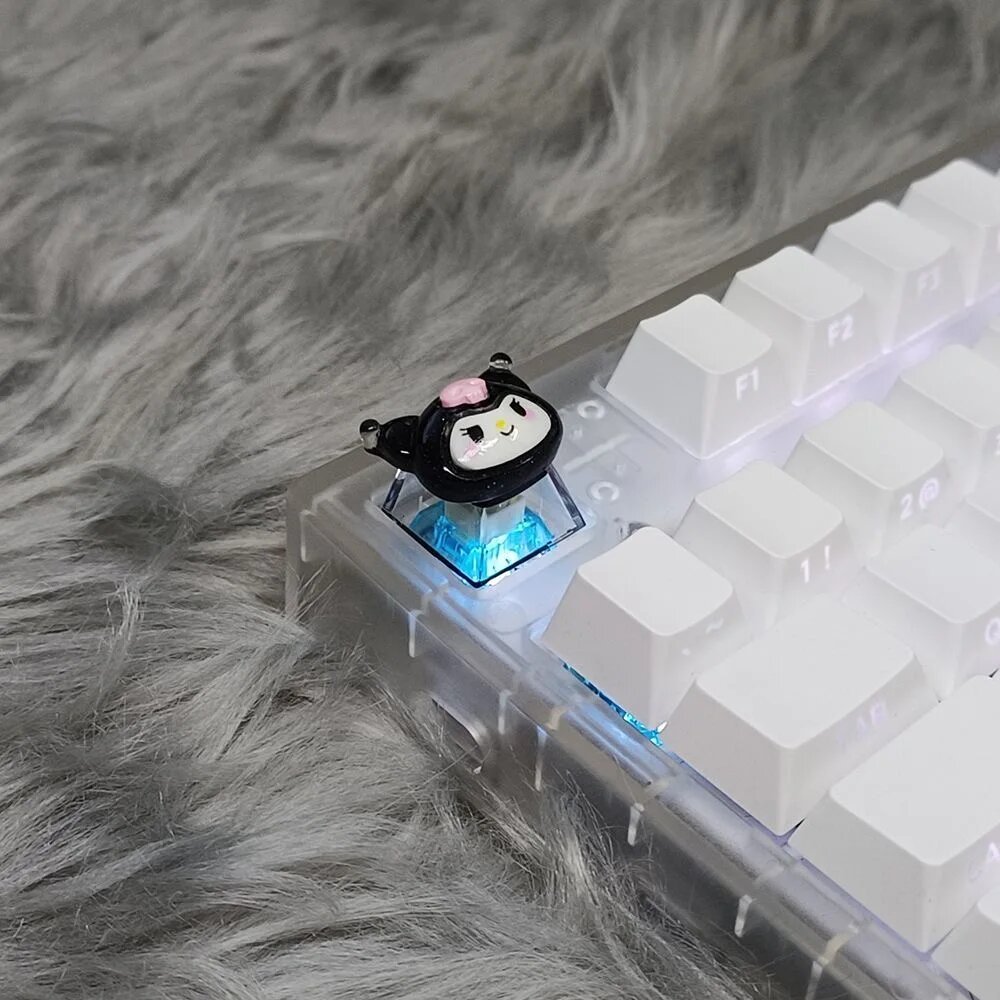 Sanrio Melody Sanrio прозрачные кейкапы для механической клавиатуры Белый, G-5