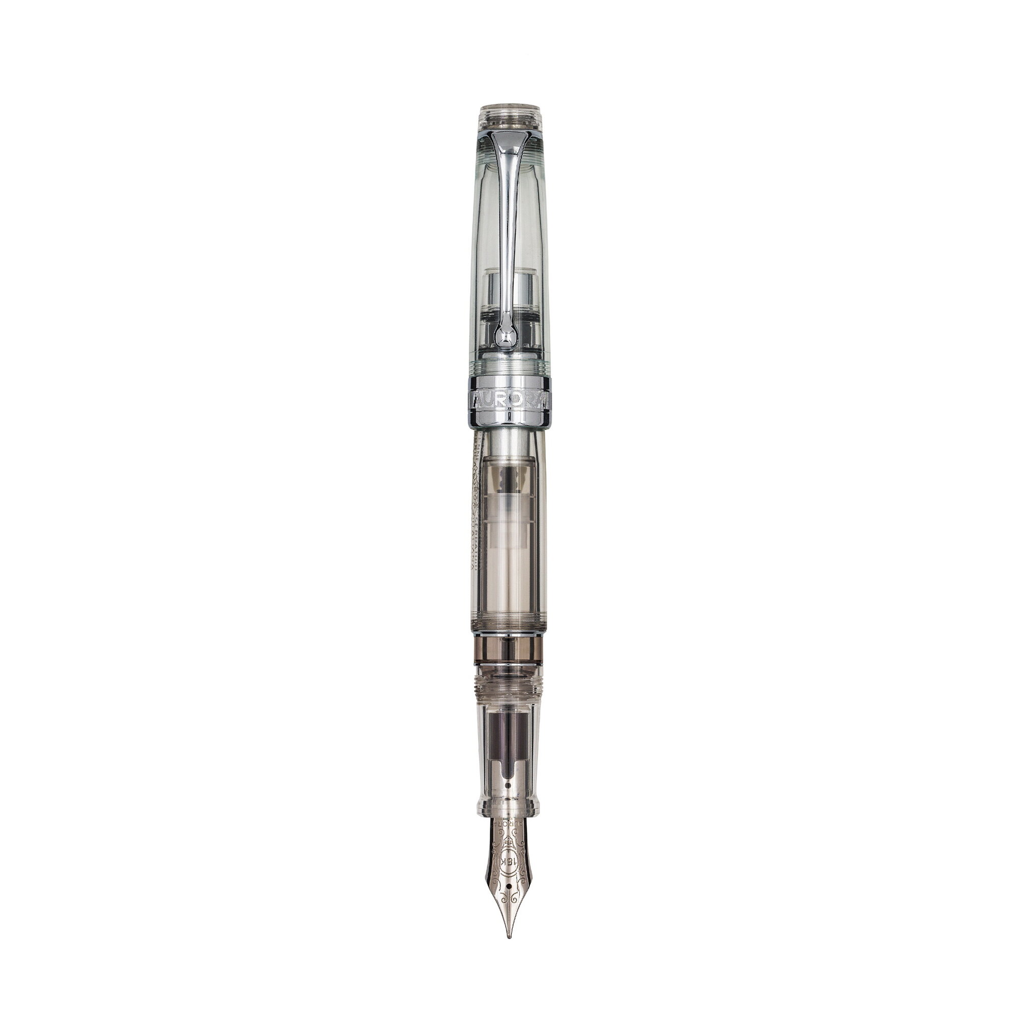 Перьевая ручка Aurora Optima Demonstrator Transparent CT, перо F, в подарочной коробке 570-F