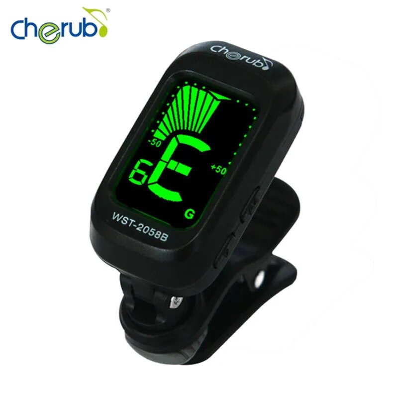 Черный тюнер для гитары Cherub WST-2058B