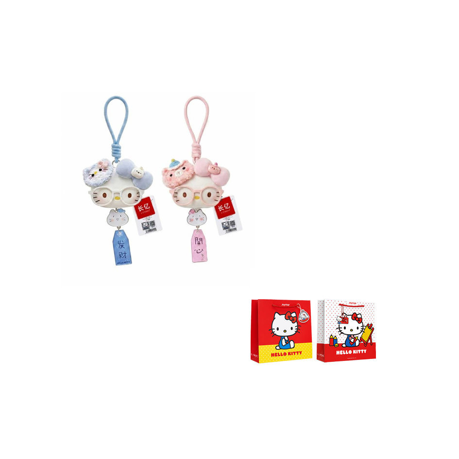 E Strong X Sanrio Hello Kitty Счастливый Розовый Малыш Hello Kitty Ветер Чиме Кукла Мягкие Брелоки-Игрушки