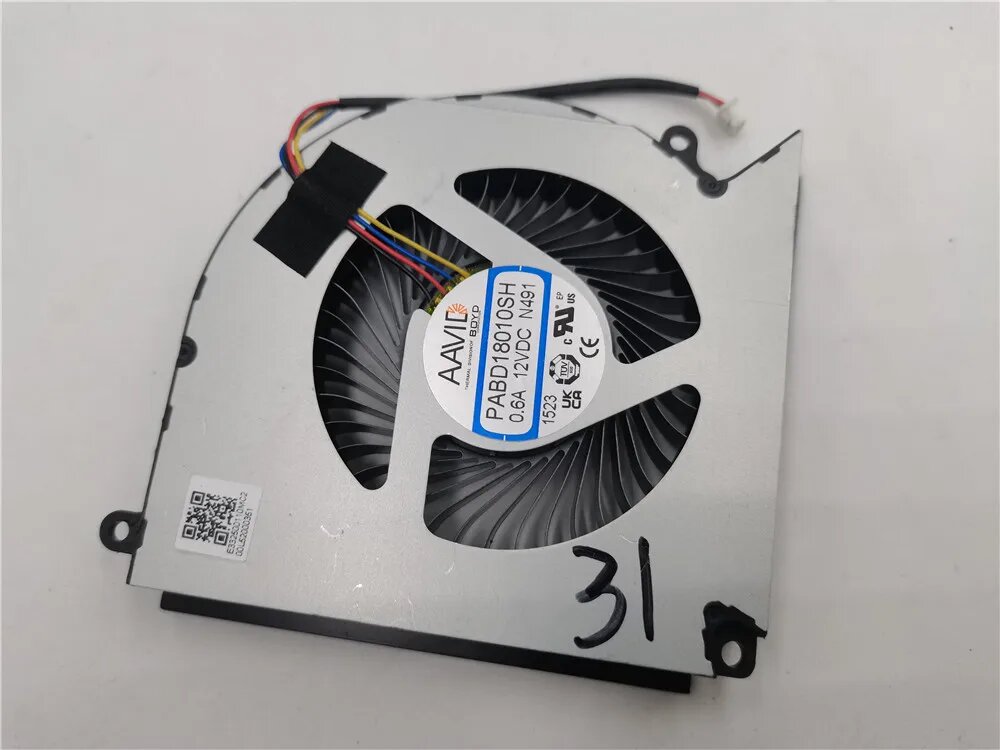 Охлаждающий вентилятор для ноутбука smvp MSI 17Q1 Titan GT77 N491 N492 PABD18010SH N491