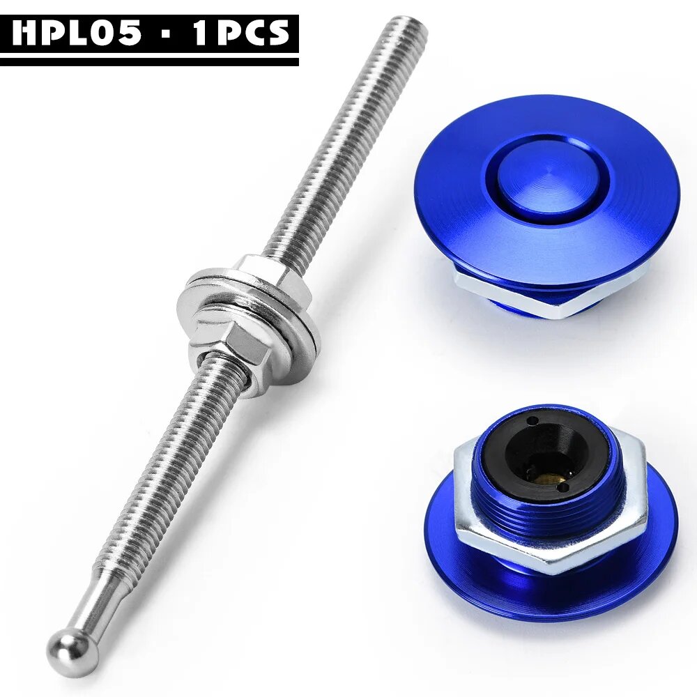 Зажим капота HPL05B, синий, 1 шт.