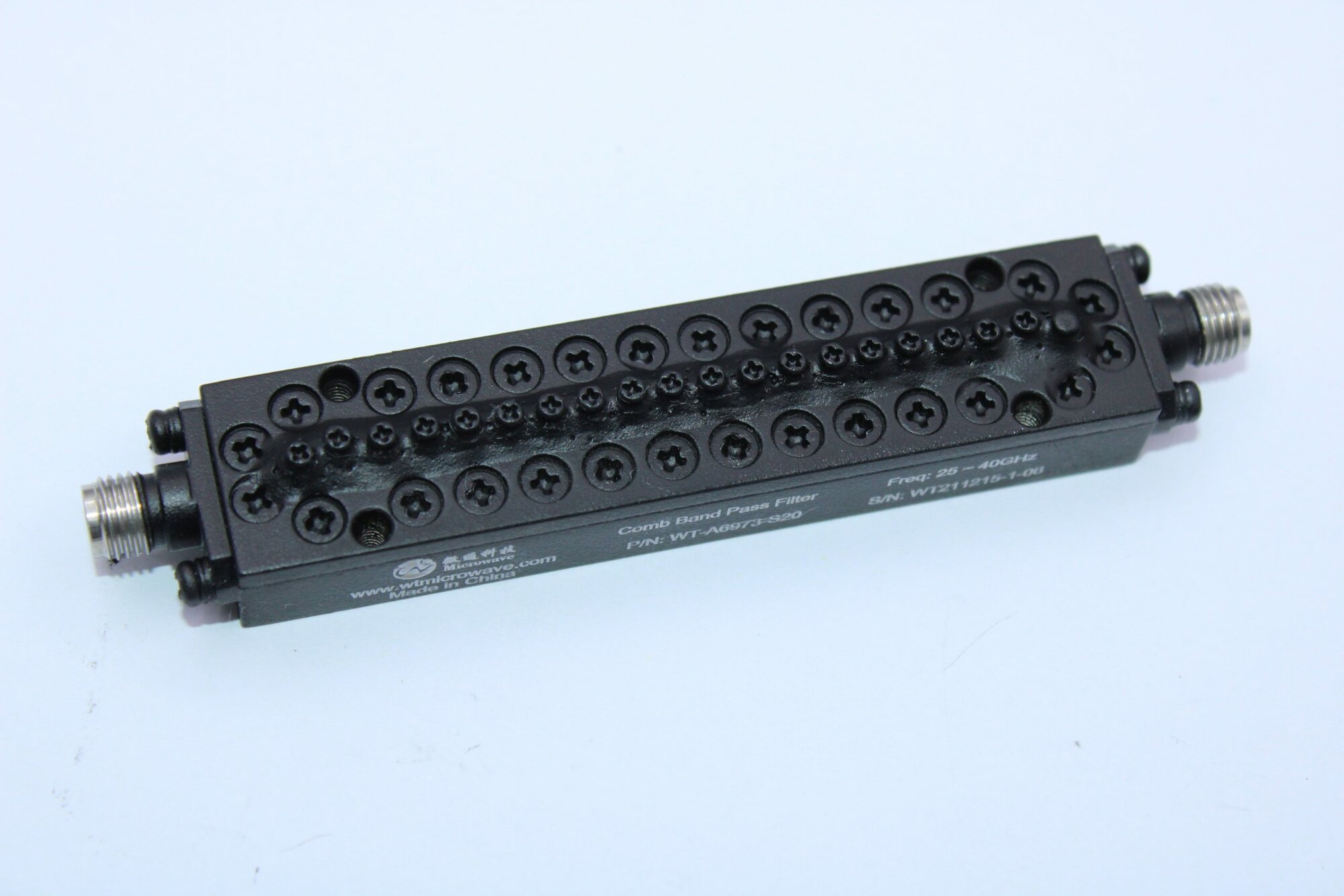 Band Pass Filter From 25~40GHz OBP-32500-15000 With 2.92mm(K)-Female Connectors