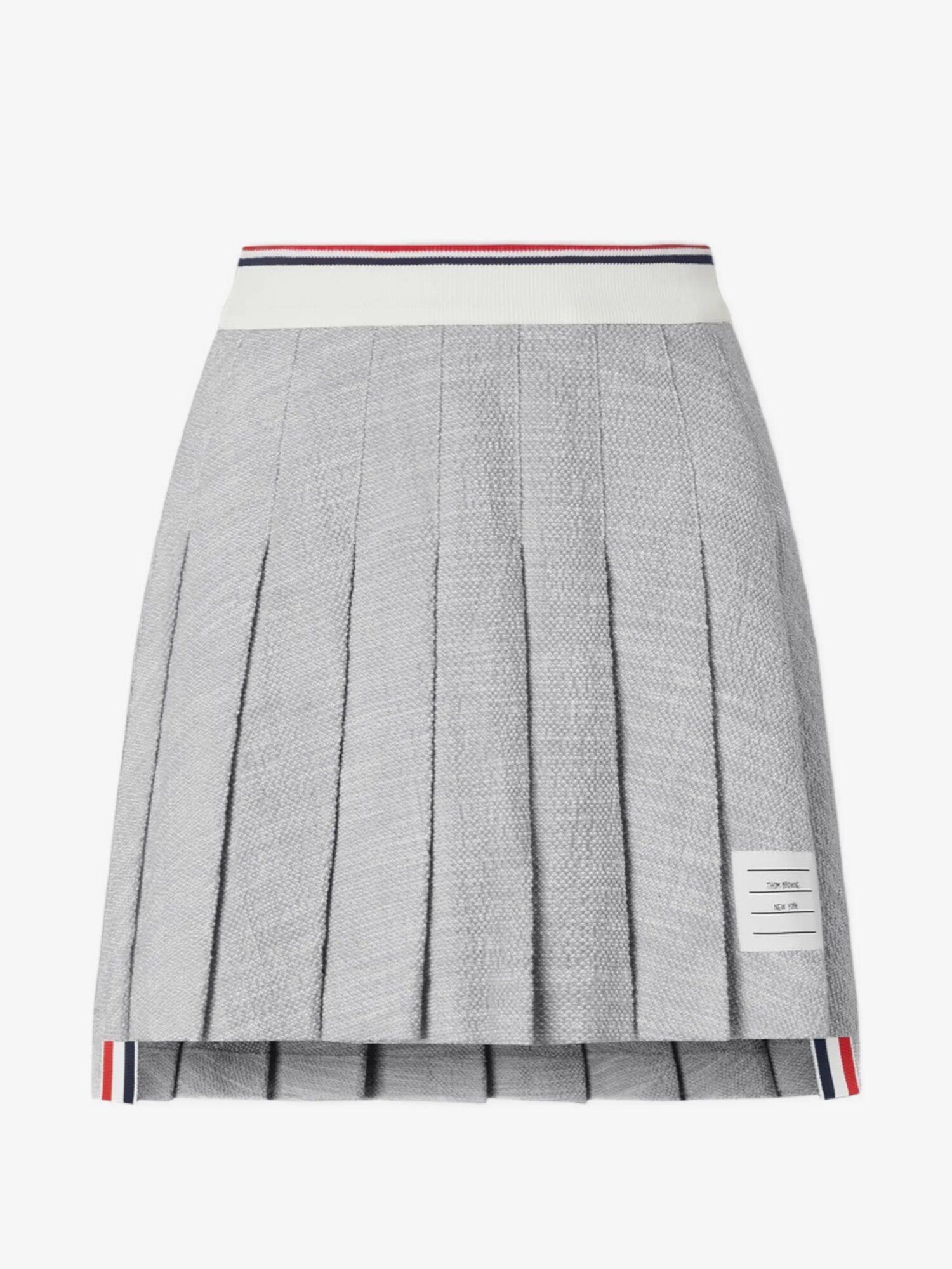 Юбка THOM BROWNE Pleated tweed skirt