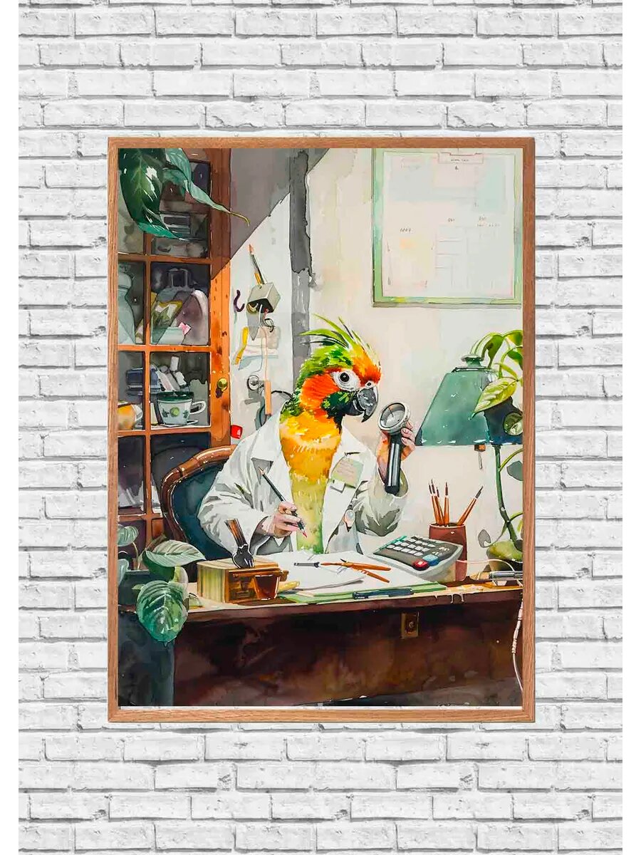 Неразлучник Птичий доктор 0, Плакат 30x42см