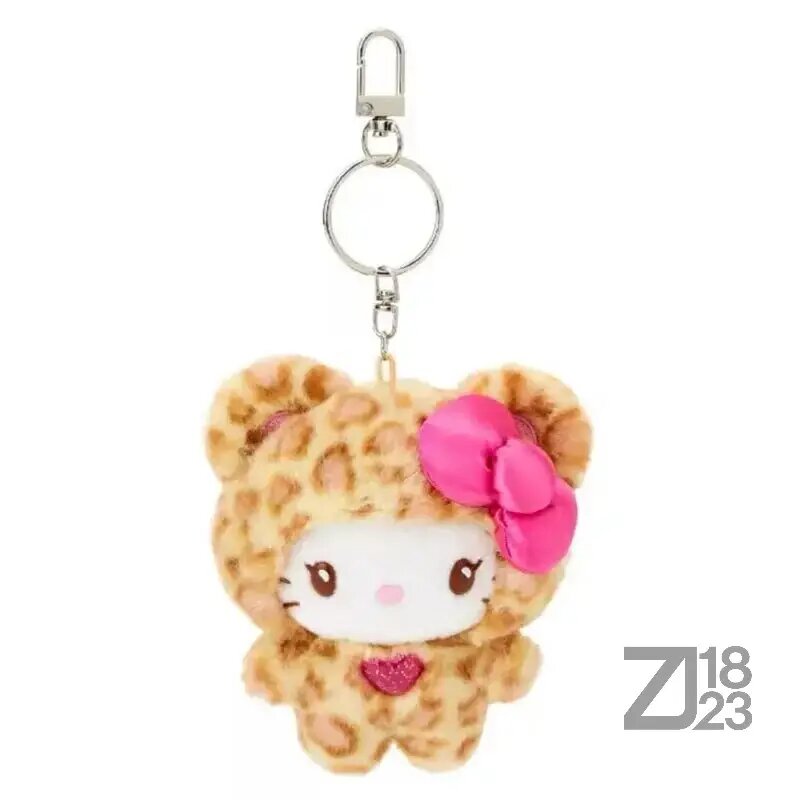 Плюшевый брелок Hello Kitty леопардовый медведь，Плюшевый брелок