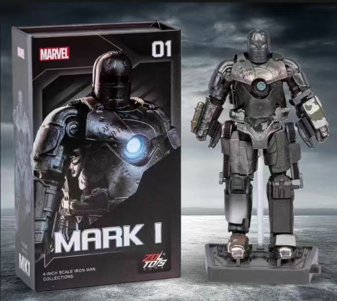 Фигурка премиум Marvel MARK I Железный Человек (10 см) Disney, Marvel，ZD TOYS
