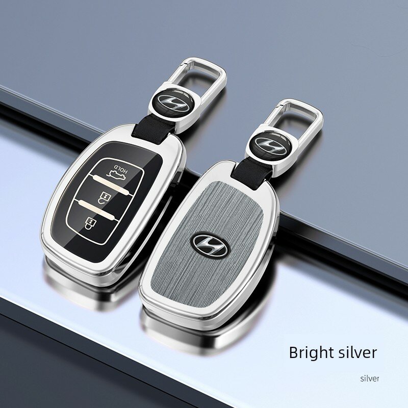 Ключевой замок для Hyundai B-Style с логотипом, серебристый премиум, подходит для современных моделей ix35, Elantra,