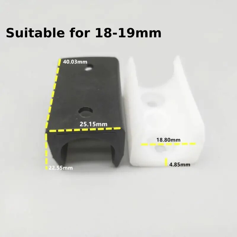 10 шт, U-образные напольные ножки для мебели Черный, Black, 10pcs 18-19mm