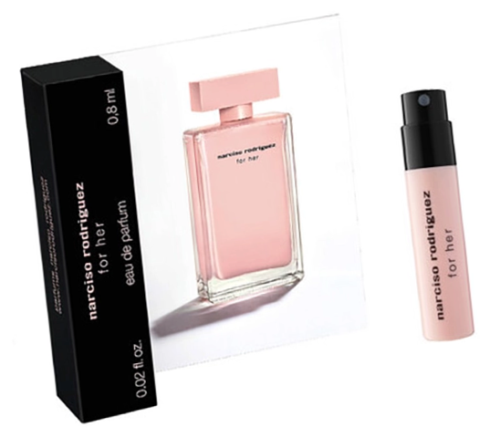 Женский парфюм Narciso Rodriguez For Her Eau De Parfum 0.8 мл пробник - Родригес розовые
