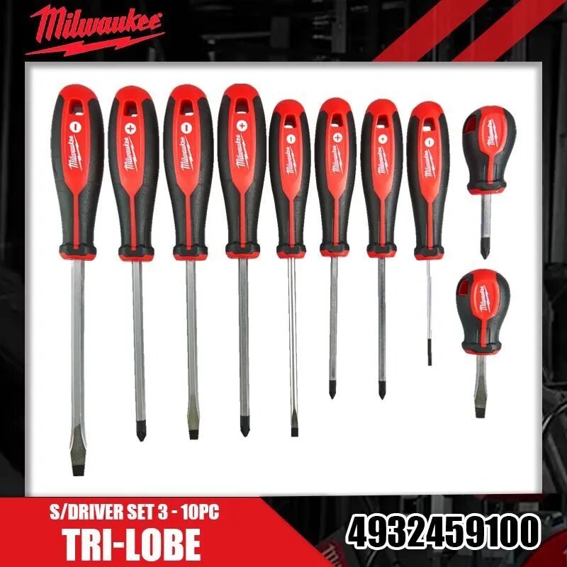 Milwaukee Набор отверток Tri-Lobe 3 - 10 шт. 4932471808