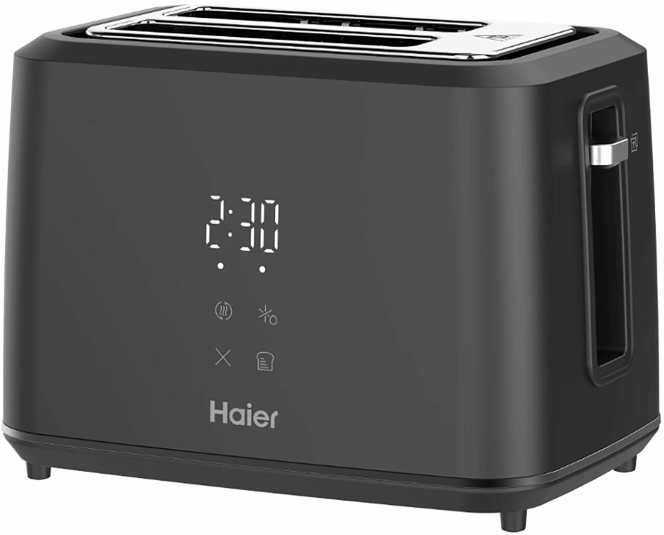 Тостер Haier HT-503, черный, 7 степеней обжаривания, сенсорное управление