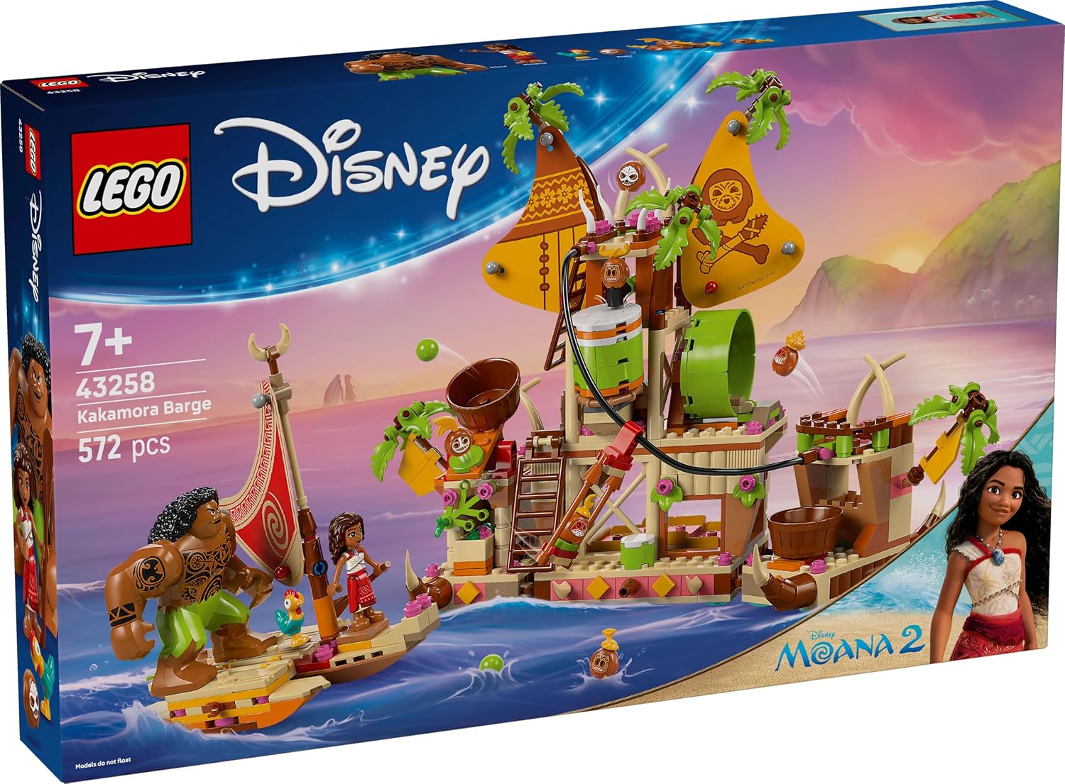 Конструктор LEGO Princess 43258 Моана 2: Баржа Какамора, 192 детали, 4+