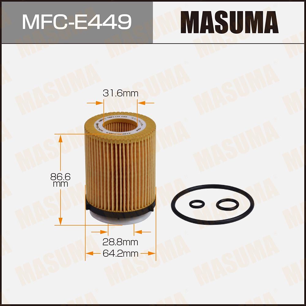 Фильтр масляный (вставка) MASUMA MFC-E449 для INFINITI, MERCEDES-BENZ , NISSAN SKYLINE