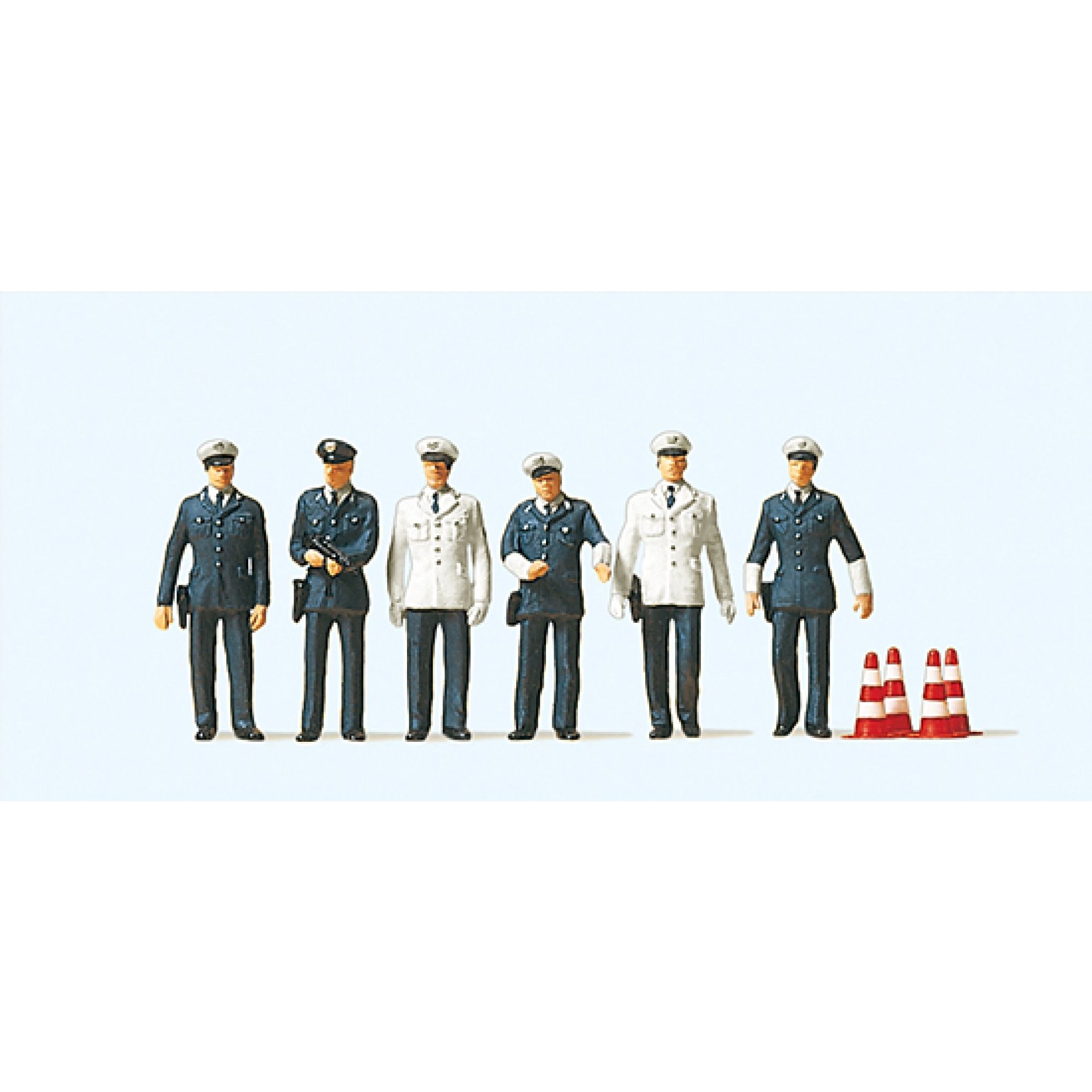 Preiser 10422 полиция ФРГ H0 1:87 для железнодорожного макета и диорам