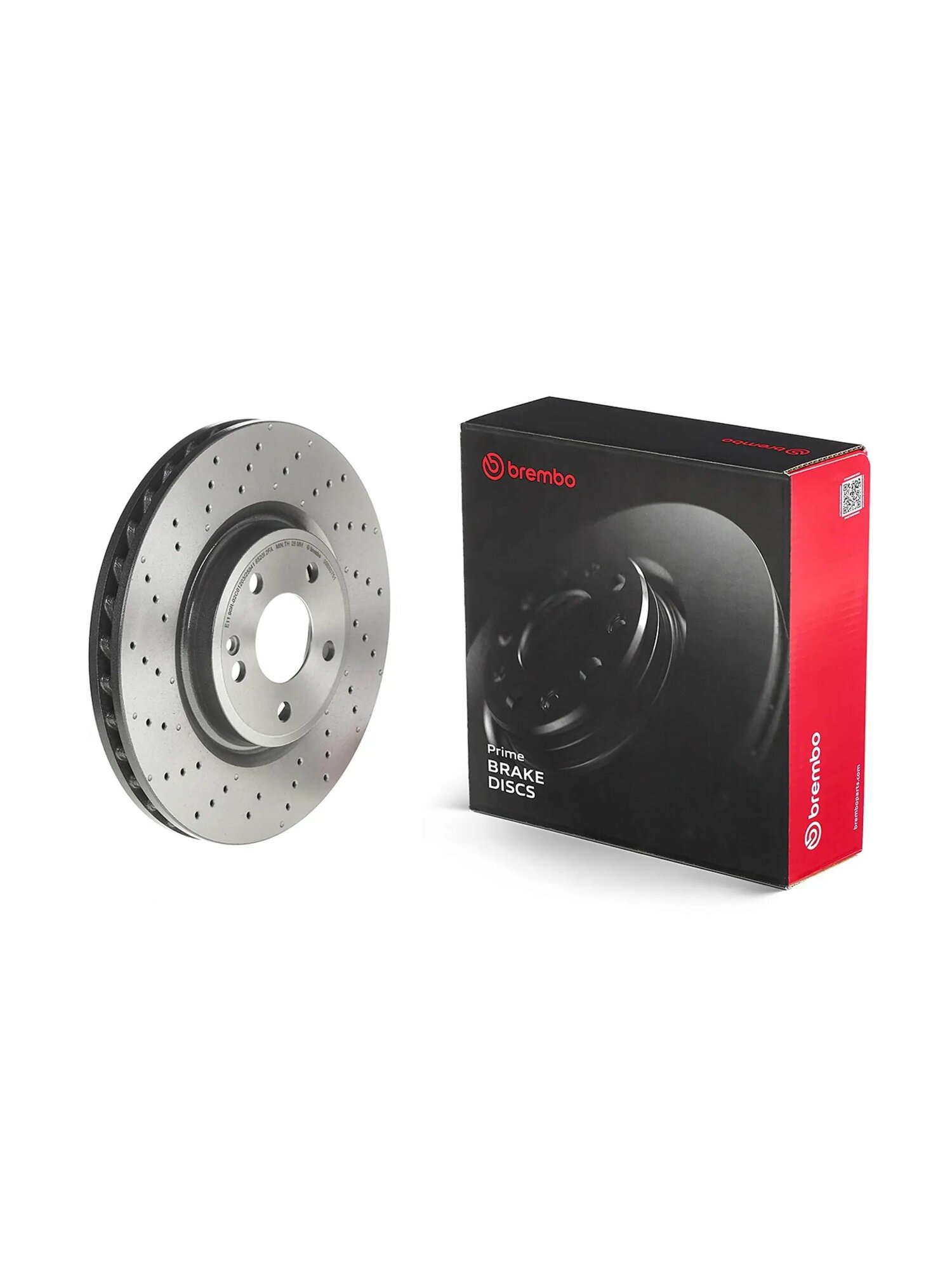 Диск тормозной вентилируемый передний BREMBO (09. B807.51) Prime UV Coated
