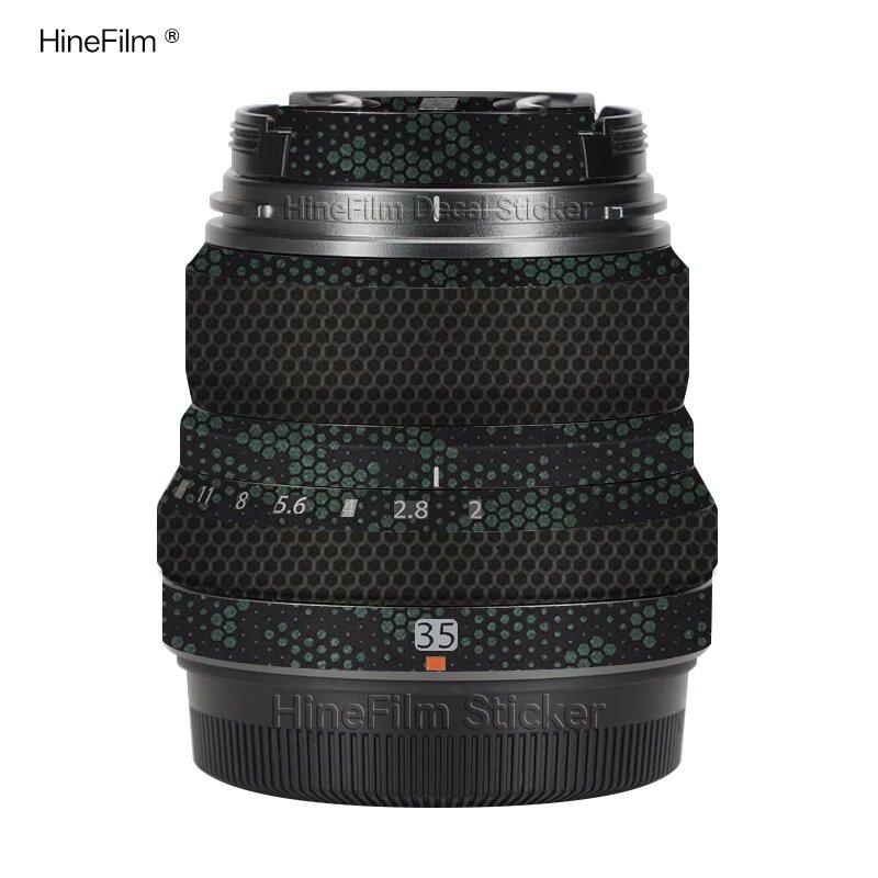 Защитная кожа для объектива Fujifilm XF35mm F2 R WR HineFilm Темно-зеленый, Mamba Green
