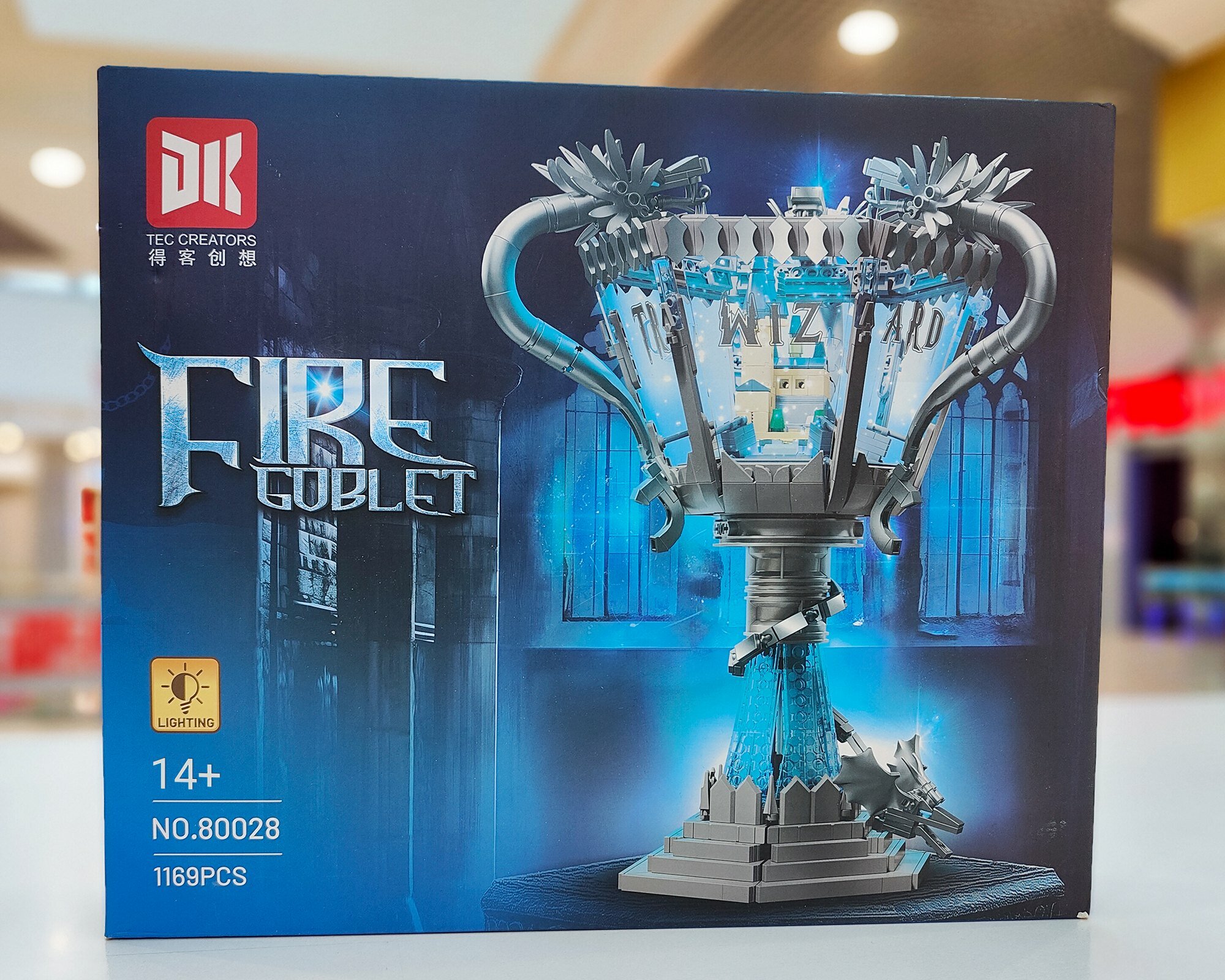 Конструктор DK Ночник Гарри Поттер: Кубок Огня 80028, 1169 деталей, с подсветкой